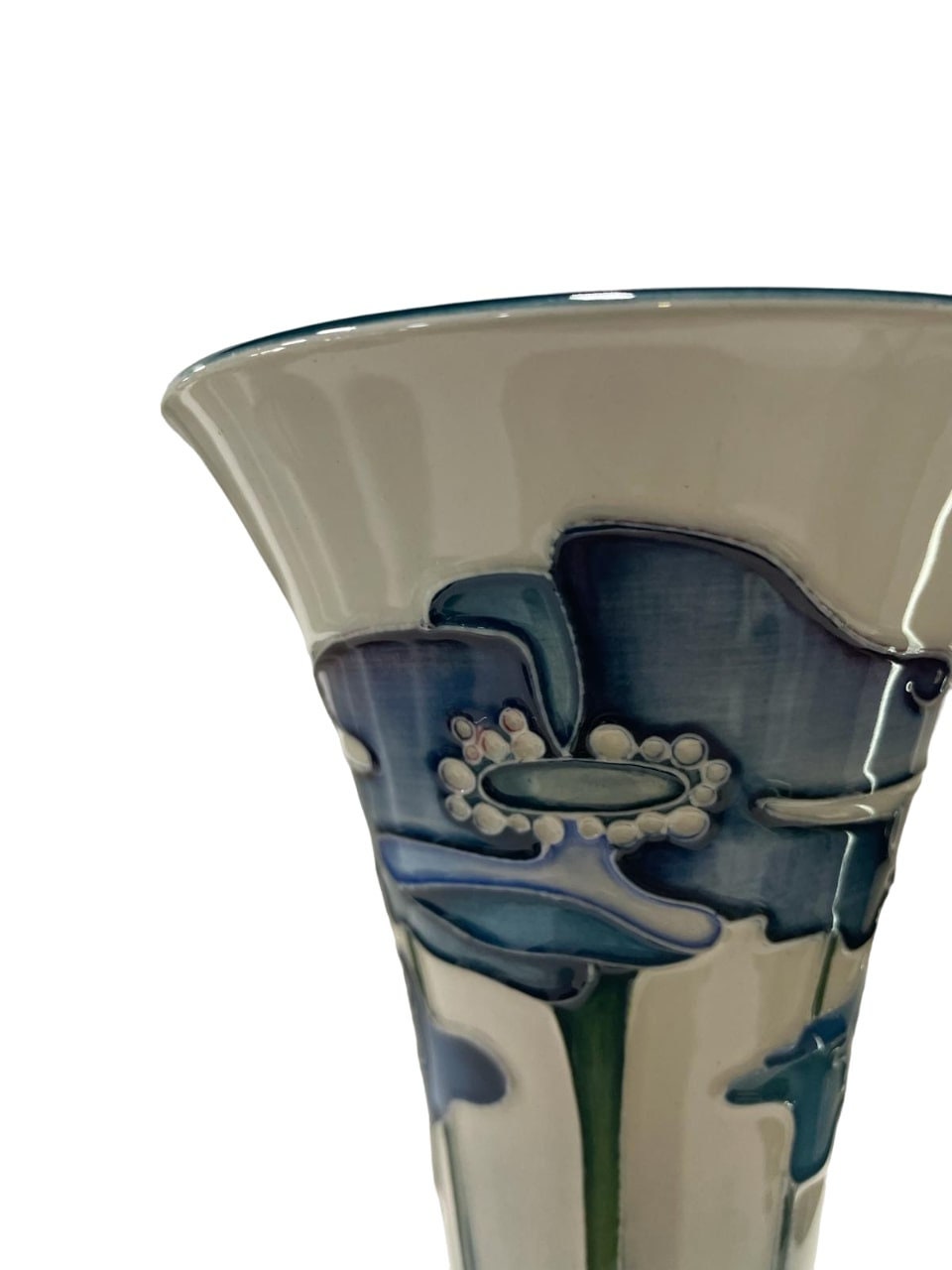 MOORCROFT Pottery Blue Heaven TRIAL Vase, Designed by Nicola Slaney ...
