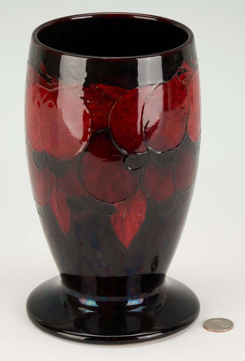 RARE MOORCROFT Art Pottery Early Flambe WISTERIA Vase. Circa 1920. - Etsy