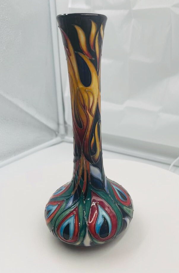 MOORCROFT Art Pottery Flames of the Phoenix Pattern by Rachel Bishop ...