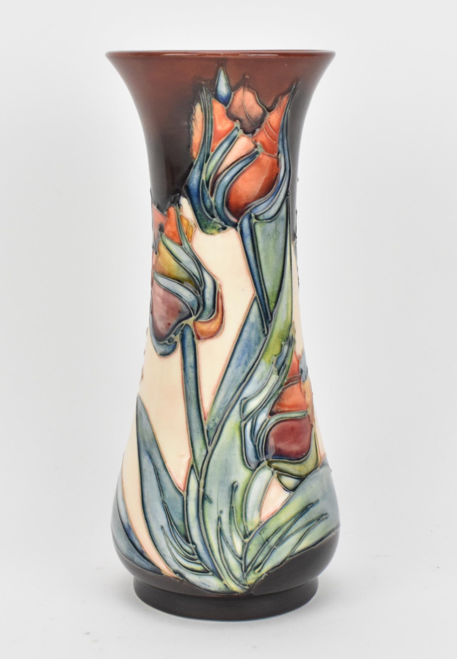 REFINED Art Nouveau Style MOORCROFT POTTERY Vase Designed by Sally ...