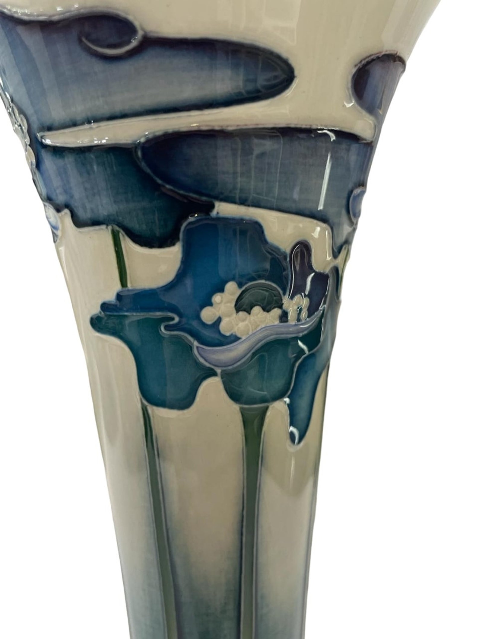 MOORCROFT Pottery Blue Heaven TRIAL Vase, Designed by Nicola Slaney ...