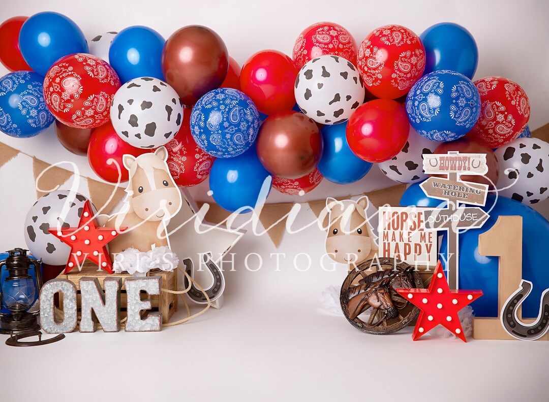 Rodeo, Western, Digital Backdrop, One Year Digital Backdrop for Boy ...