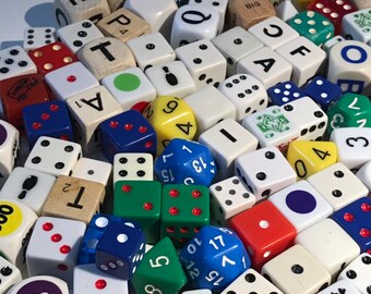 Letter dice | Etsy