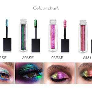 Multichrome Chameleon Liquid Eyeshadow Face Body Makeup Shining Pigment ...