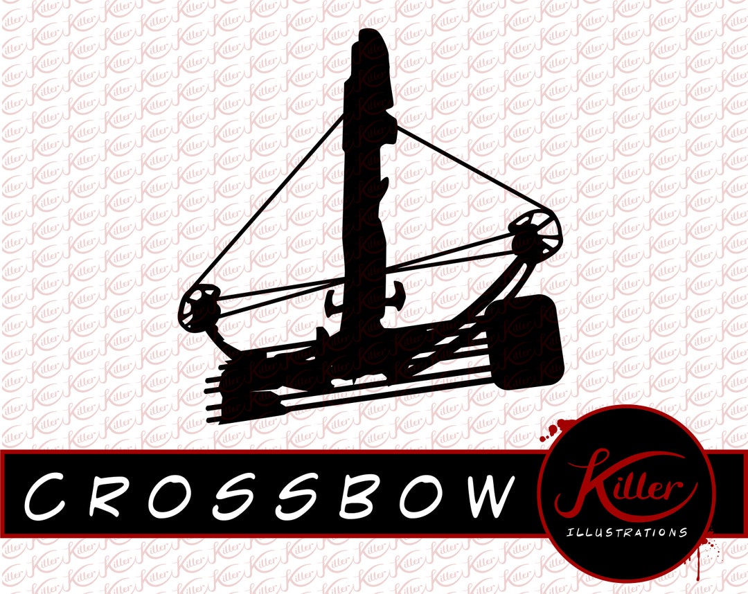 Crossbow Vector Bow Clip Art Weapon Cut File Instant Digital Download ...