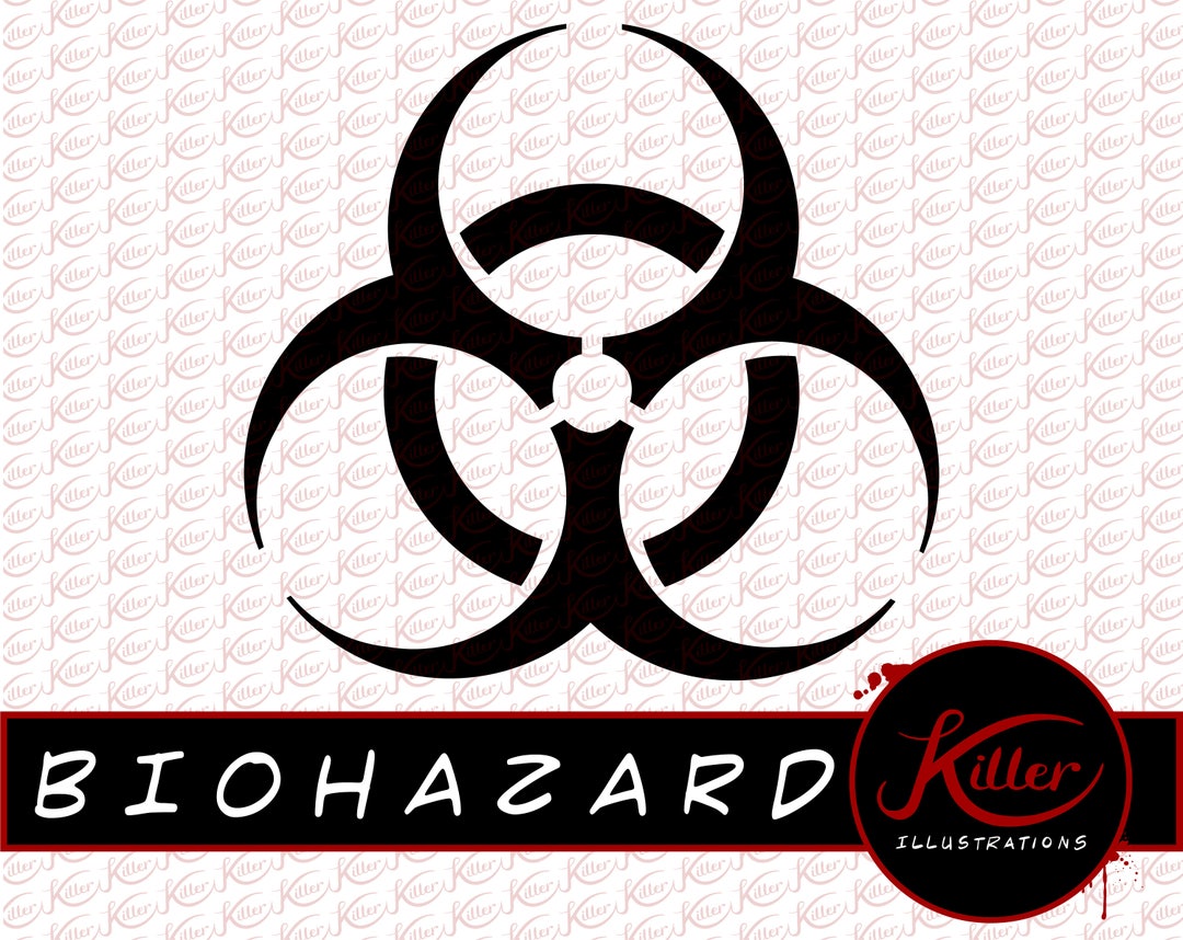 Biohazard Symbol Vector | Clip Art | Zombie | Cut File| Instant Digital ...