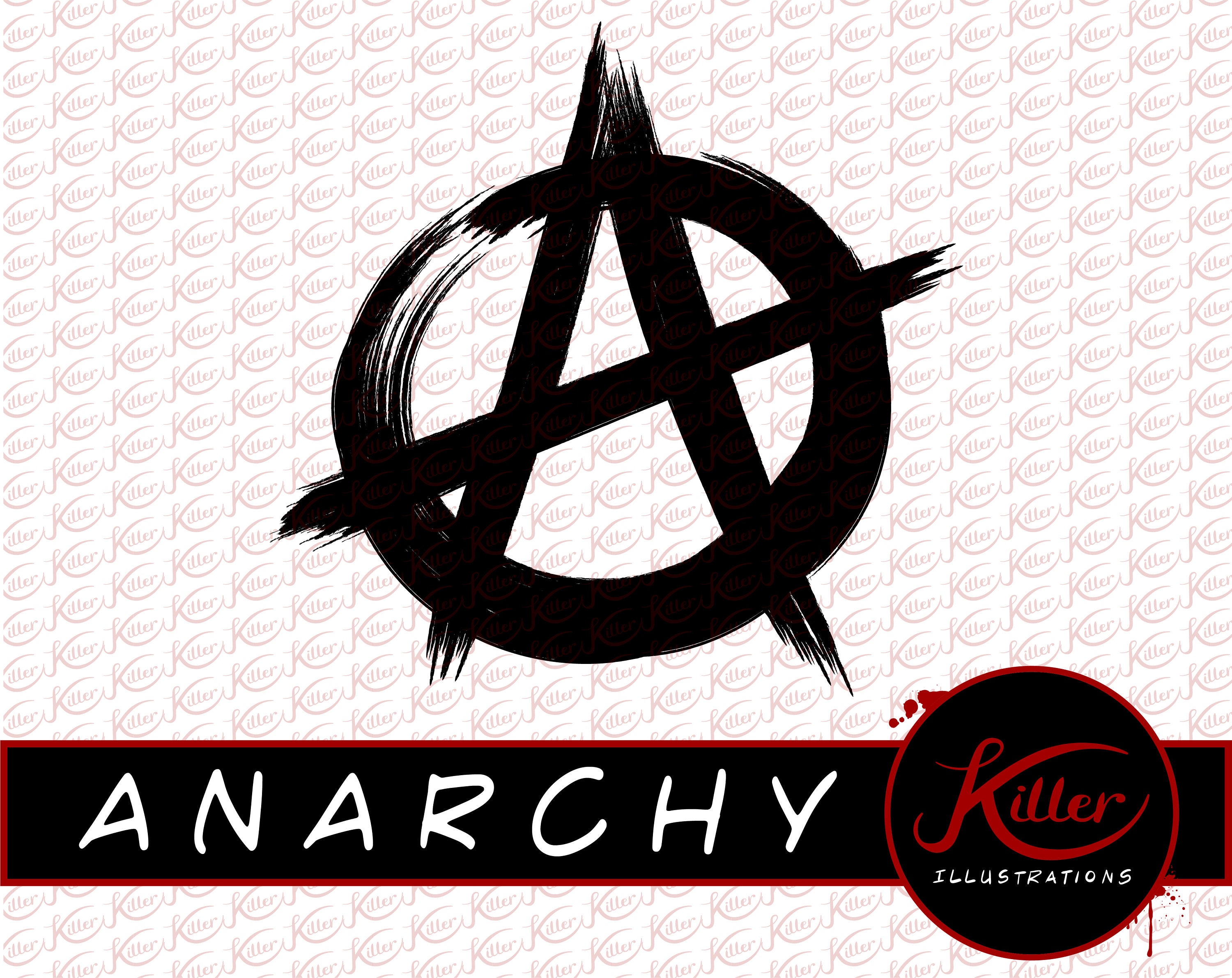 Anarchy Symbol Vector Clip Art Anarchist Cut File | Etsy