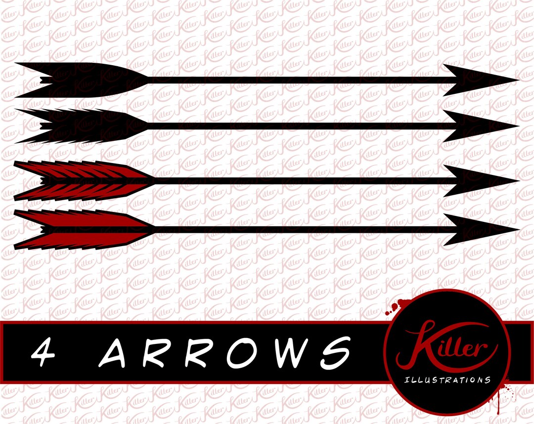 Arrows 4 PACK Vector Clip Art Cut File Instant Digital - Etsy