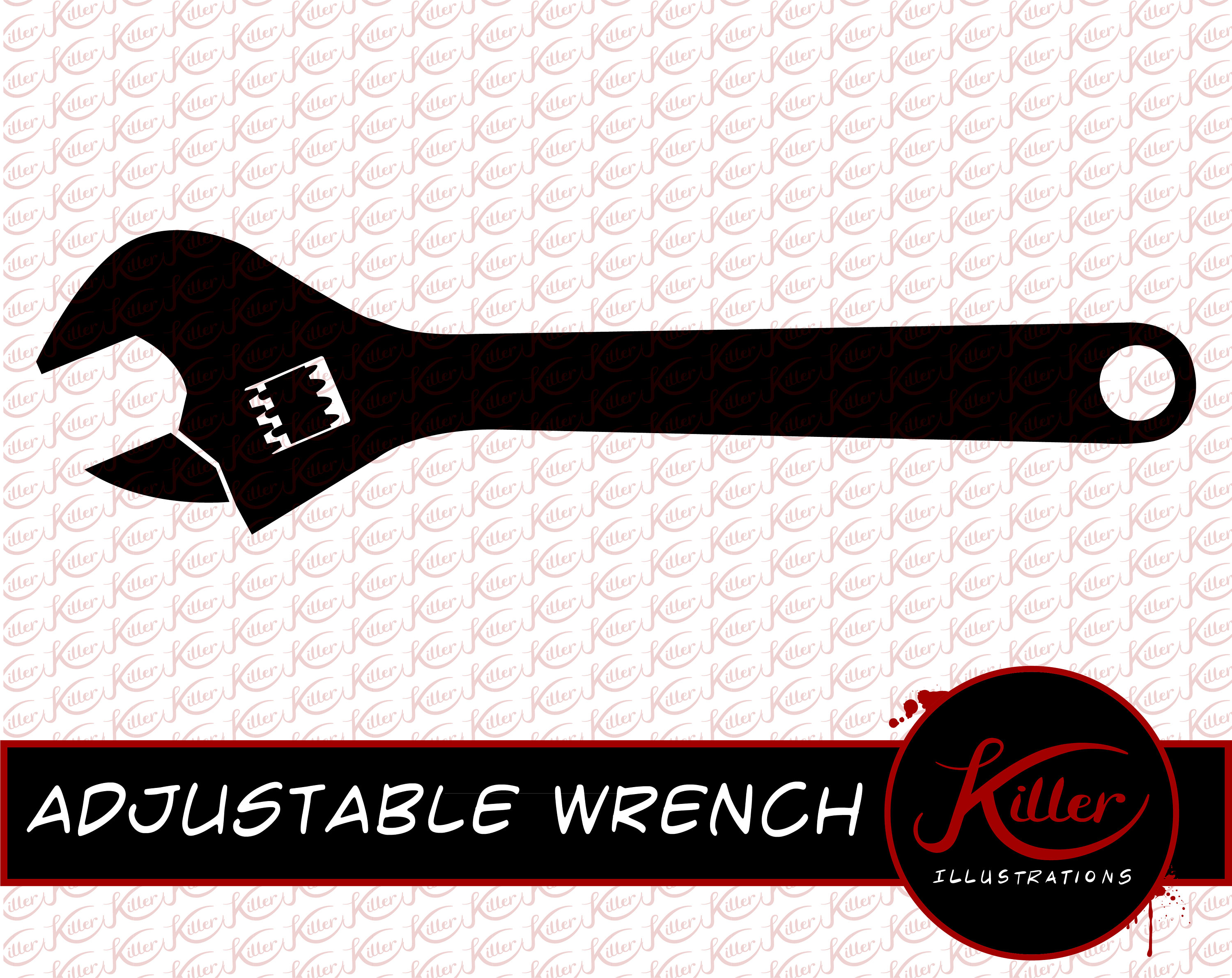Pipe Wrench Vector Clip Art