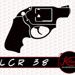 38 Special Gun Vector .38 Clip Art Firearm Cut File Instant Digital ...