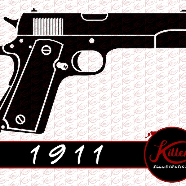 Colt 1911 Svg - Etsy