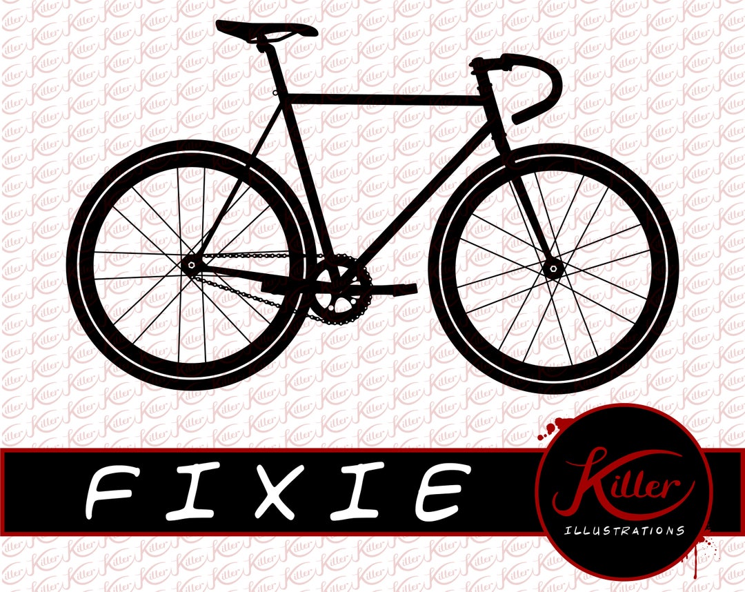 Fixie Vector | Bicycle Clip Art | Cut File| Instant Digital Download ...
