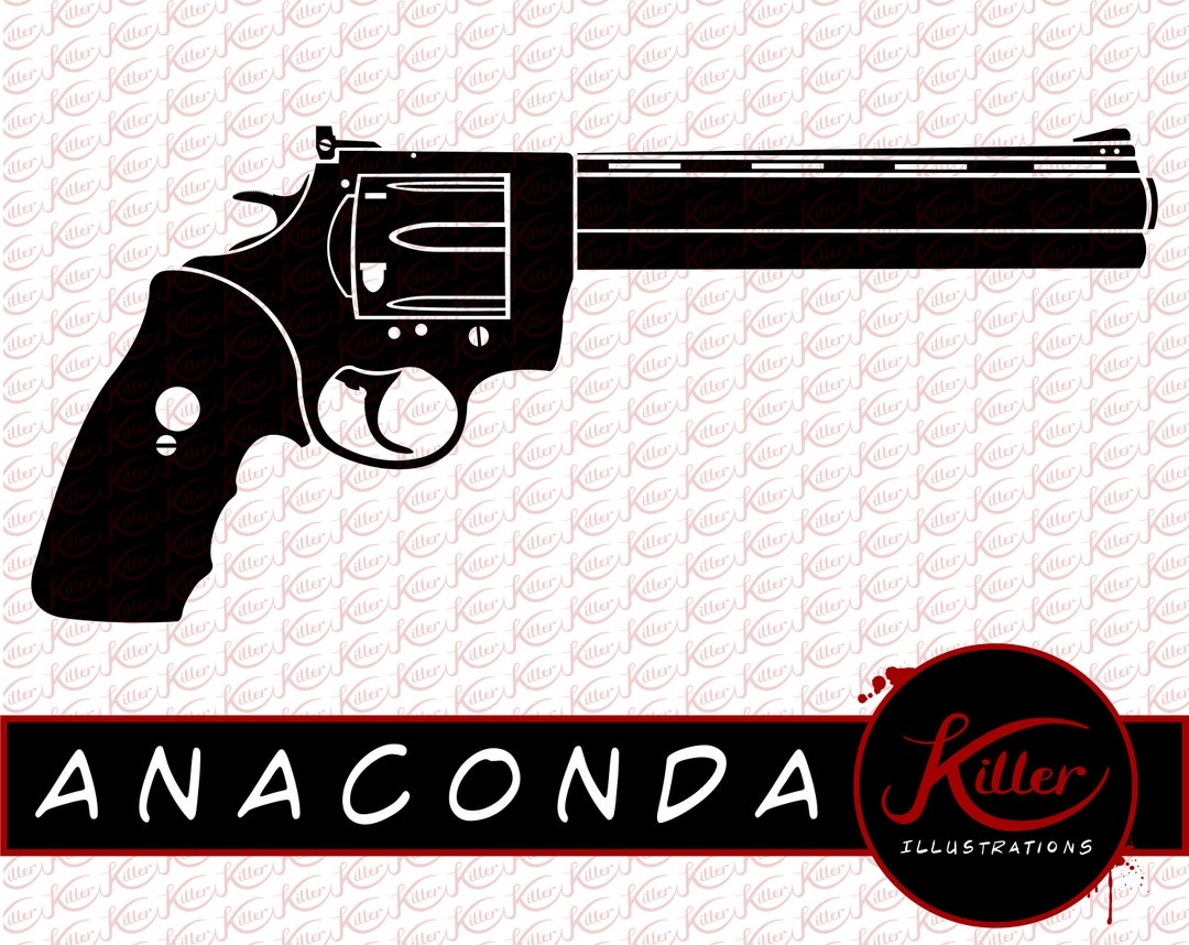 44 Magnum Gun Vector | Clip Art | Firearm | Cut File| Instant Digital ...