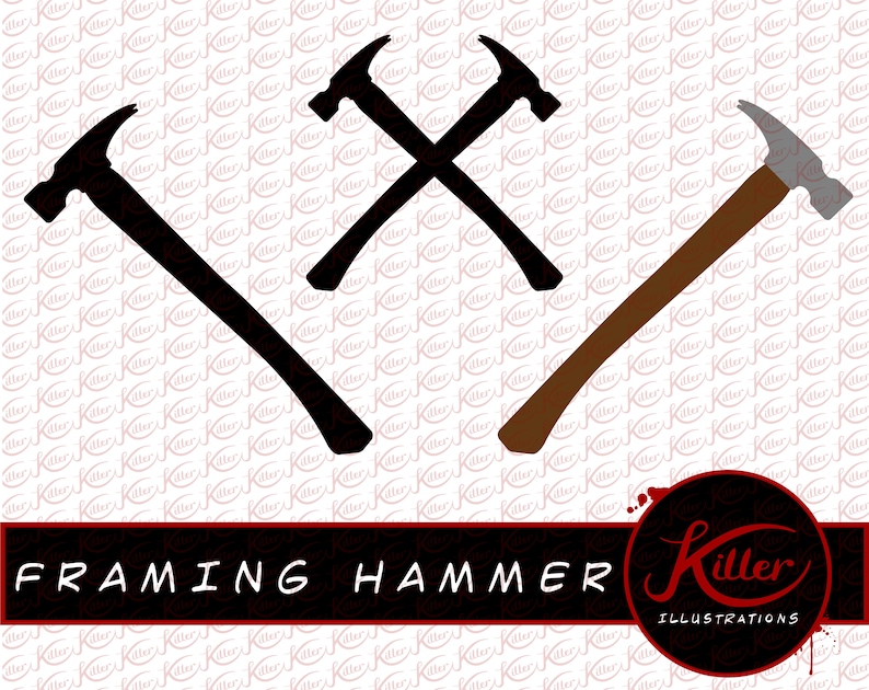 FRAMING HAMMER 3 Pack | Tool Clip Art | Cut File| Instant Digital ...