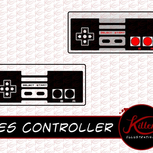 SNES Controller Vector Clip Art Cut File Instant Digital - Etsy
