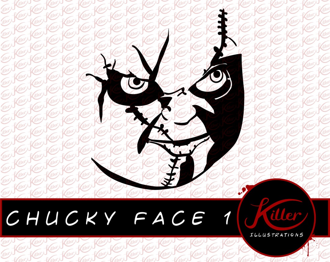 Chucky Face 1 Vector | Childs Play Clip Art | Horrorr | Cut File ...