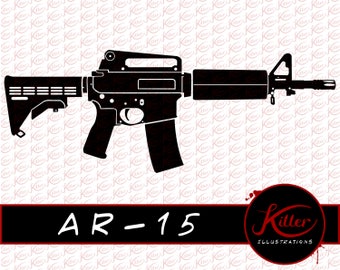 Ar 15 Rifle Svg | Etsy