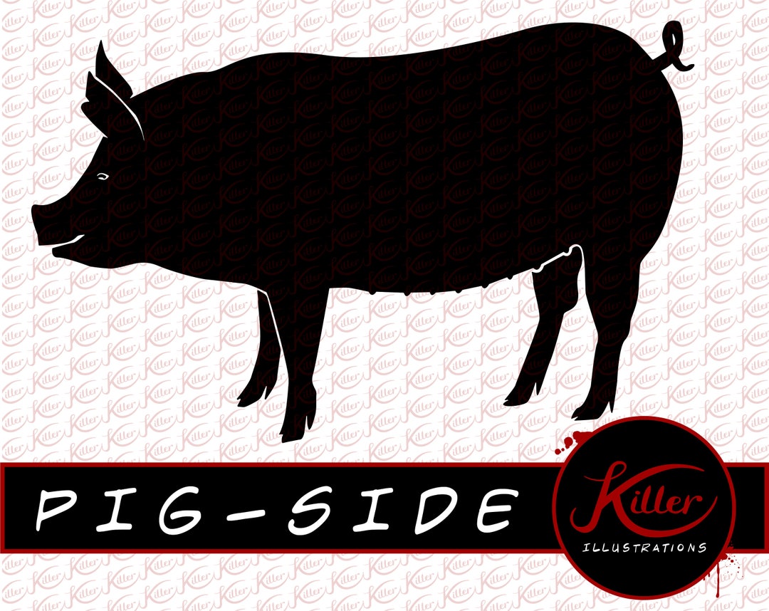 PIG Vector | ANIMAL Clip Art | HOG | Boar| Cut File| Instant Digital ...