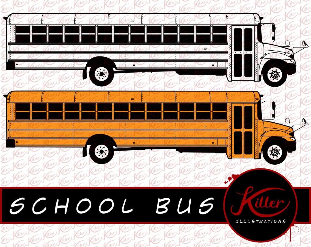 School Bus Vector | SKOOLIE Clip Art | Cut File| Instant Digital ...