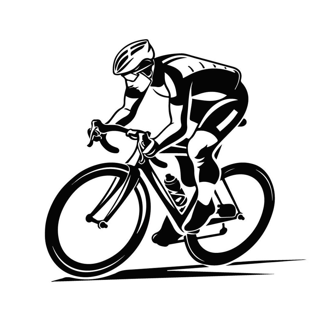 Bike Rider 03 Svg, Racing Bike Svg, Bicycle Svg.vector Cut File for ...