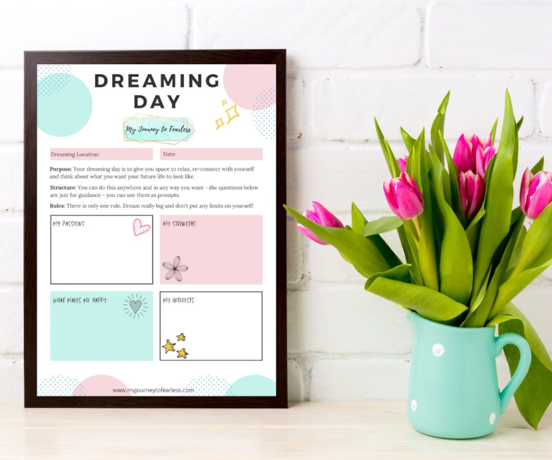 INSTANT DOWNLOAD - Your Dreaming Day - Plan Your Dream Life - Planner ...