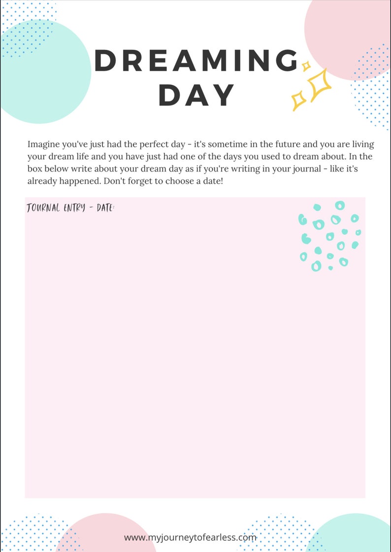 INSTANT DOWNLOAD - Your Dreaming Day - Plan Your Dream Life - Planner ...