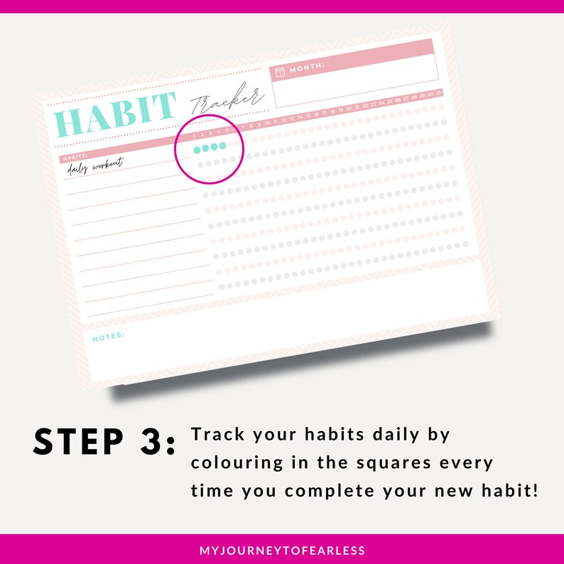The Tiny Habit Tracker | Printable | Goal Setting | US Letter - Etsy UK