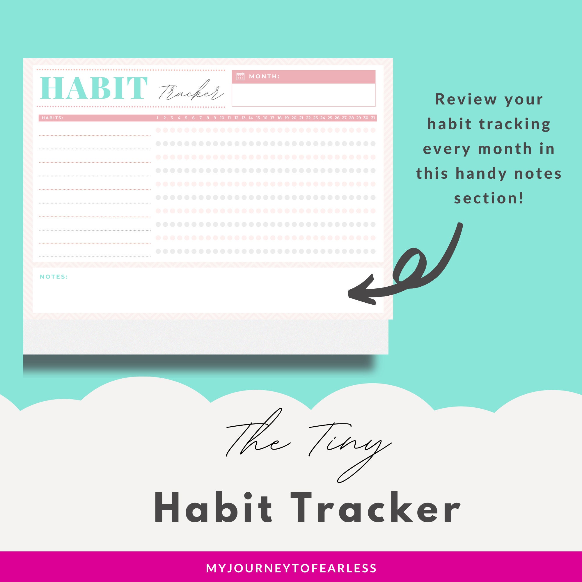 The Tiny Habit Tracker | Printable | Goal Setting | US Letter - Etsy UK