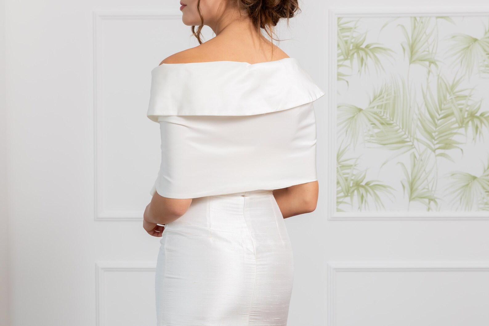 Silk Bridal Shrug for Modest Brides, Elegant Fall Wedding Bolero ...