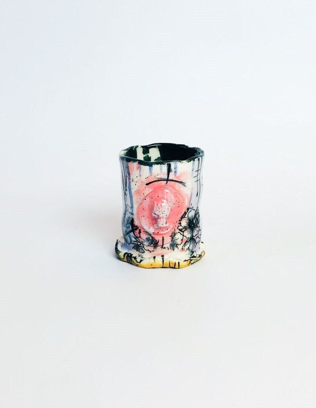 RIOT Shot Glass, Pottery, Ceramics, Wheel Thrown, Just a Little Guy ...