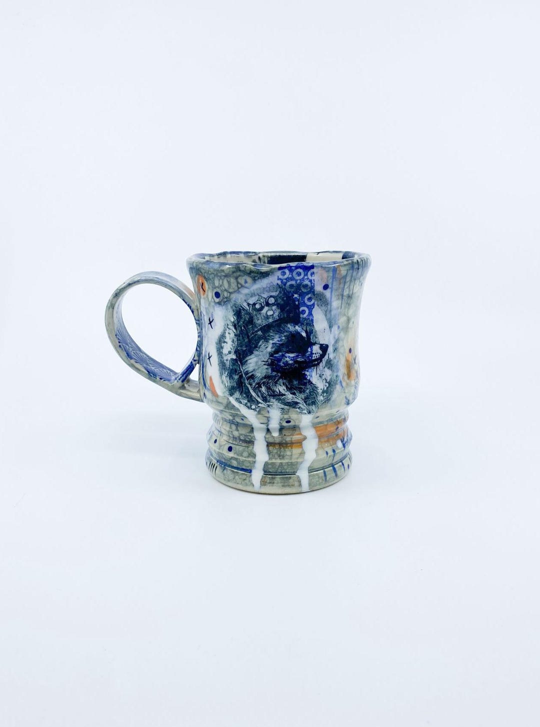 28 Racoon Mug, Trash Panda Art, Pottery, Ceramics, Wheel Thrown ...