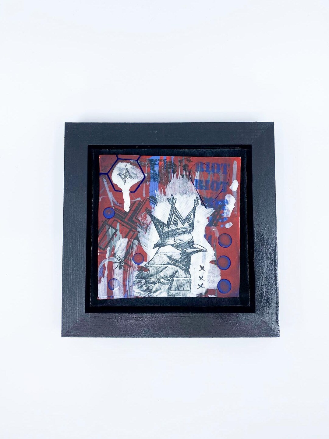 48 - Wall Hanging 6x6", Ready to Hang, Cardinal Art, Graffiti Art, Ohio ...