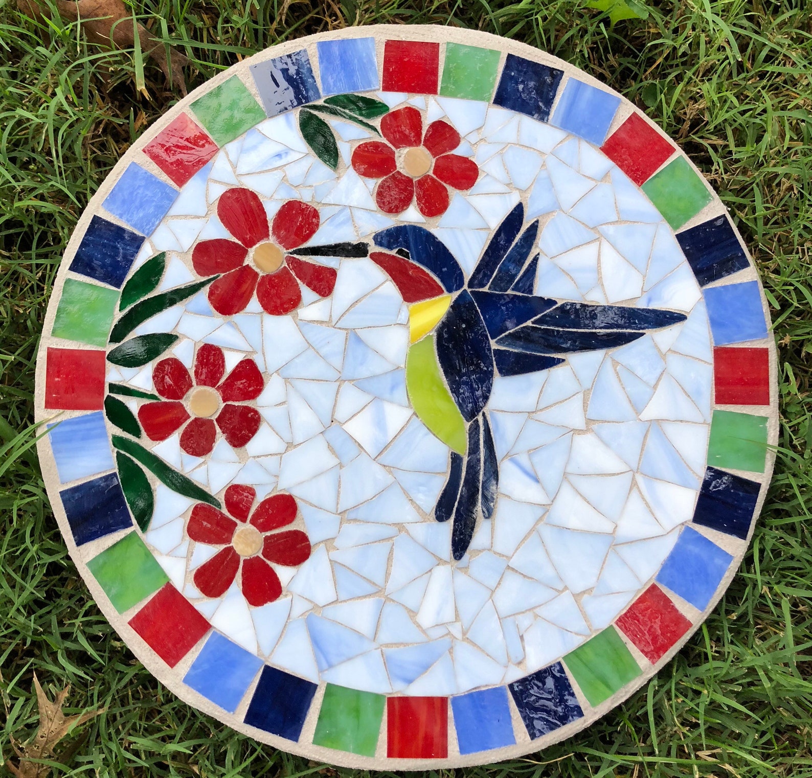 Birds and Bees Mosaic Stepping Stone - Etsy