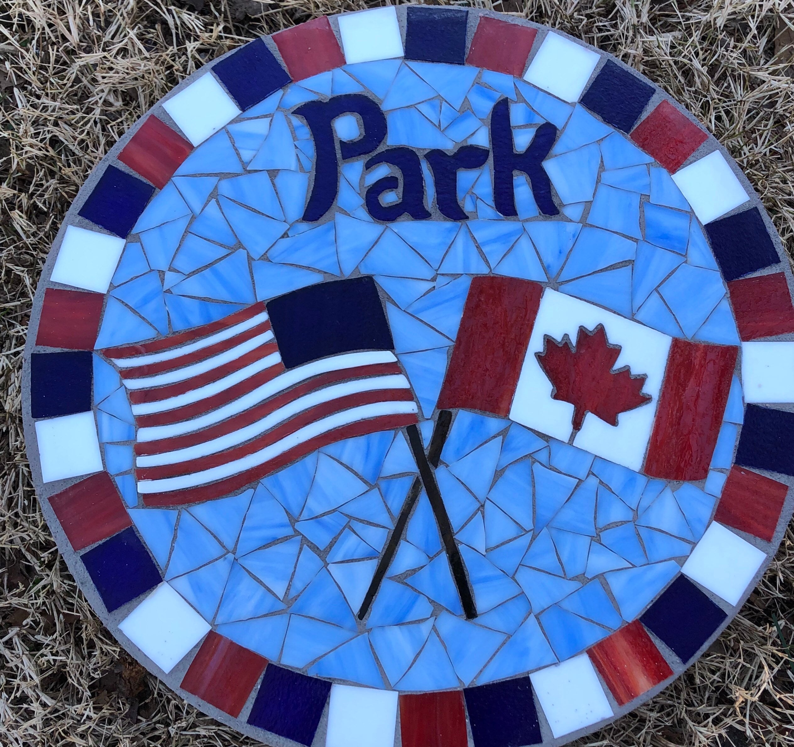 Flags and Military Mosaic Stepping Stone | Etsy