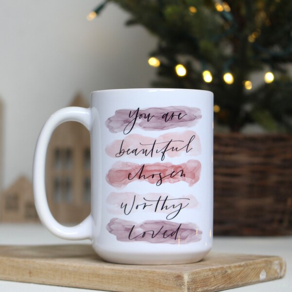 You Are Beautiful Mug - Etsy