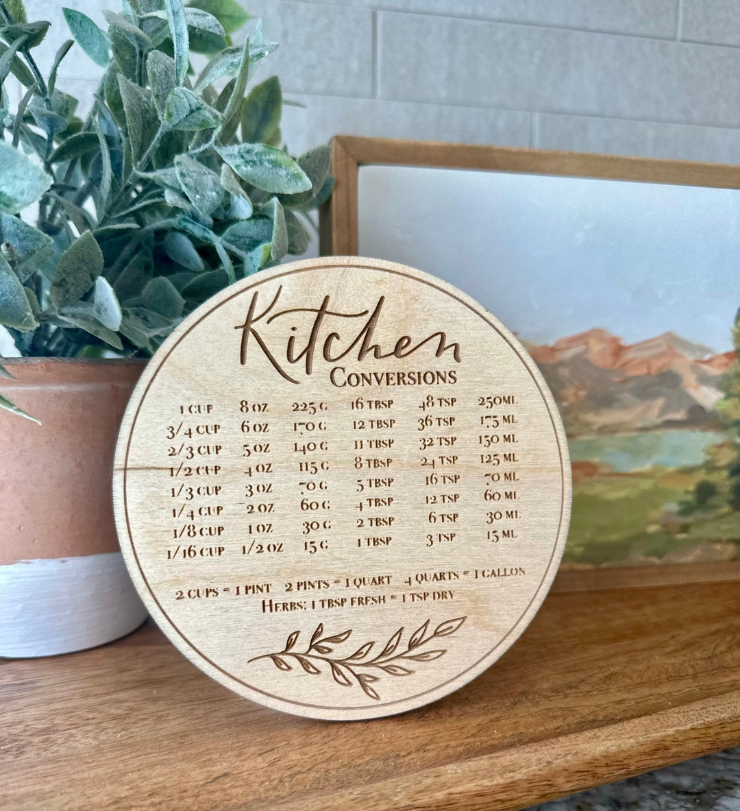 Magnet, Kitchen Conversions Magnet | Modern Magnet | Laser Cut Magnet ...