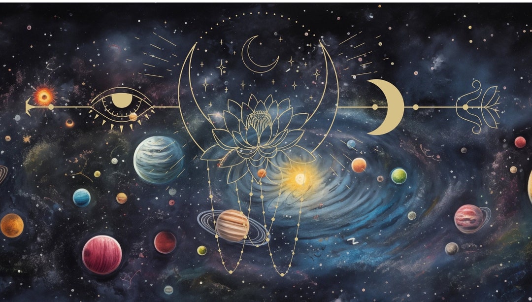 Galaxy Poster - Planets in Space With Stars - Etsy