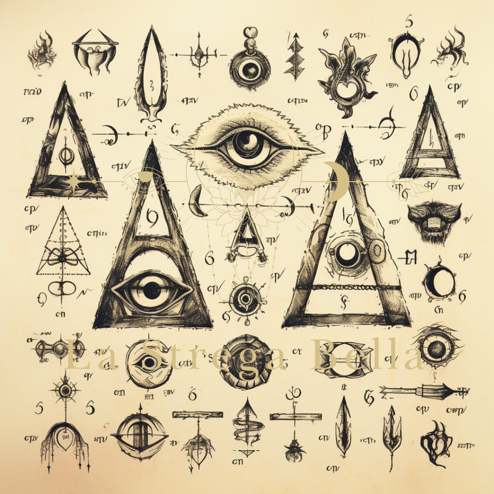 Ancient Wiccan Symbols, Witchcraft Symbols, Ancient Text, Book of ...