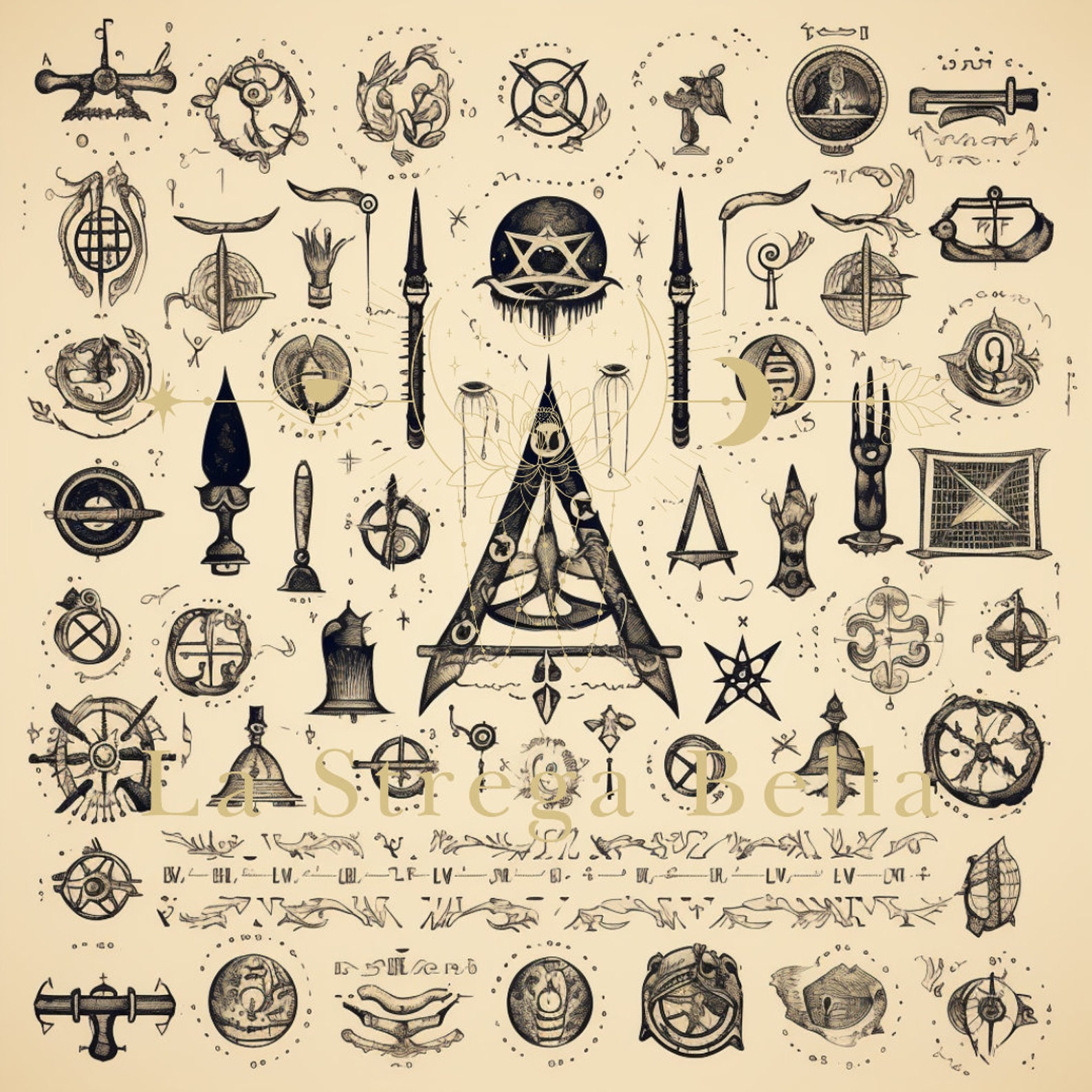 Ancient Wiccan Symbols, Witchcraft Symbols, Ancient Text, Book of ...