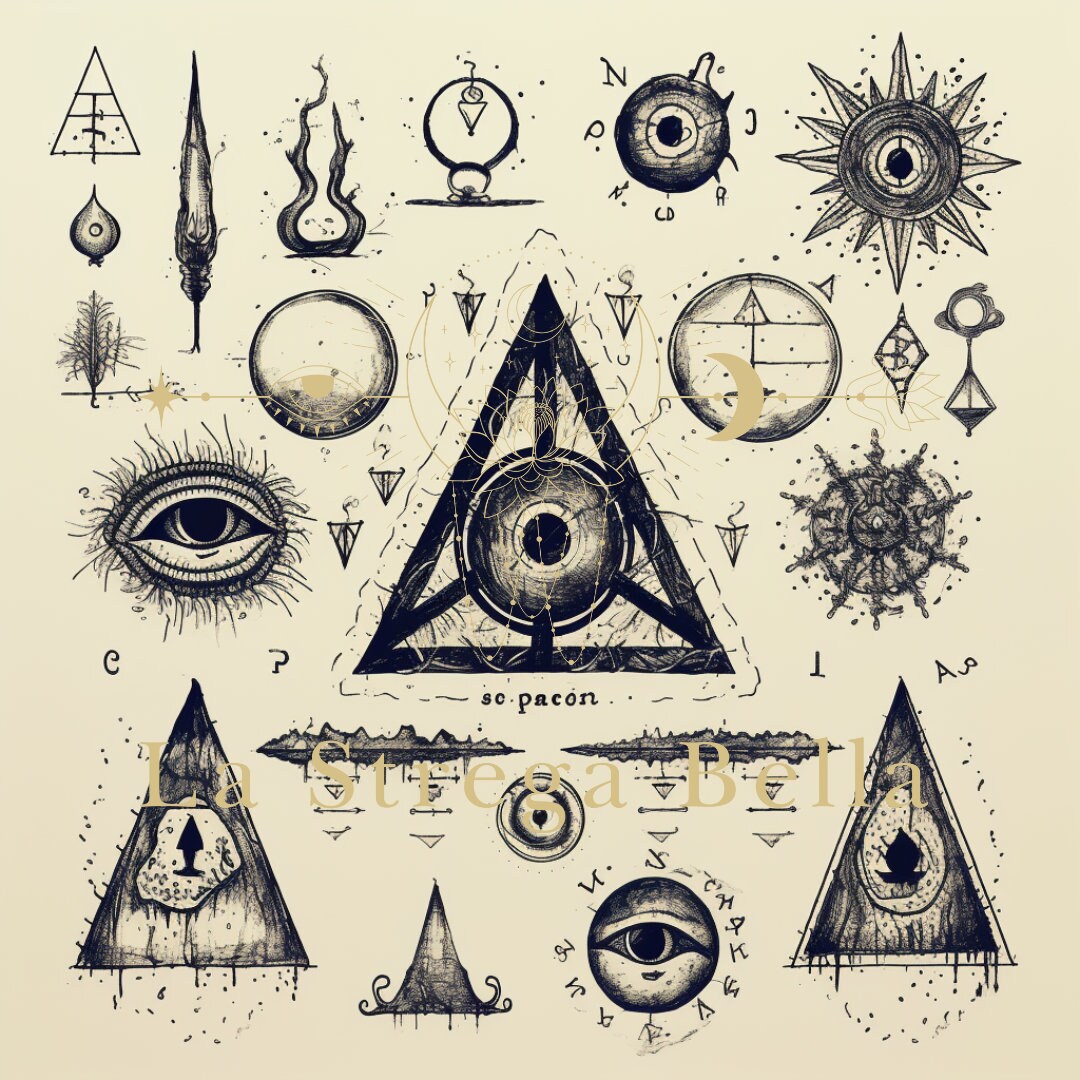 Ancient Wiccan Symbols, Witchcraft Symbols, Ancient Text, Book of ...