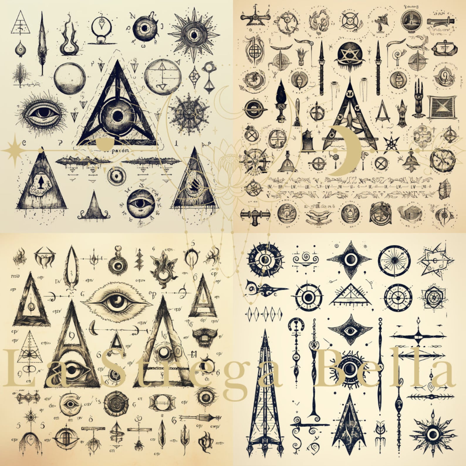 Ancient Wiccan Symbols, Witchcraft Symbols, Ancient Text, Book of ...