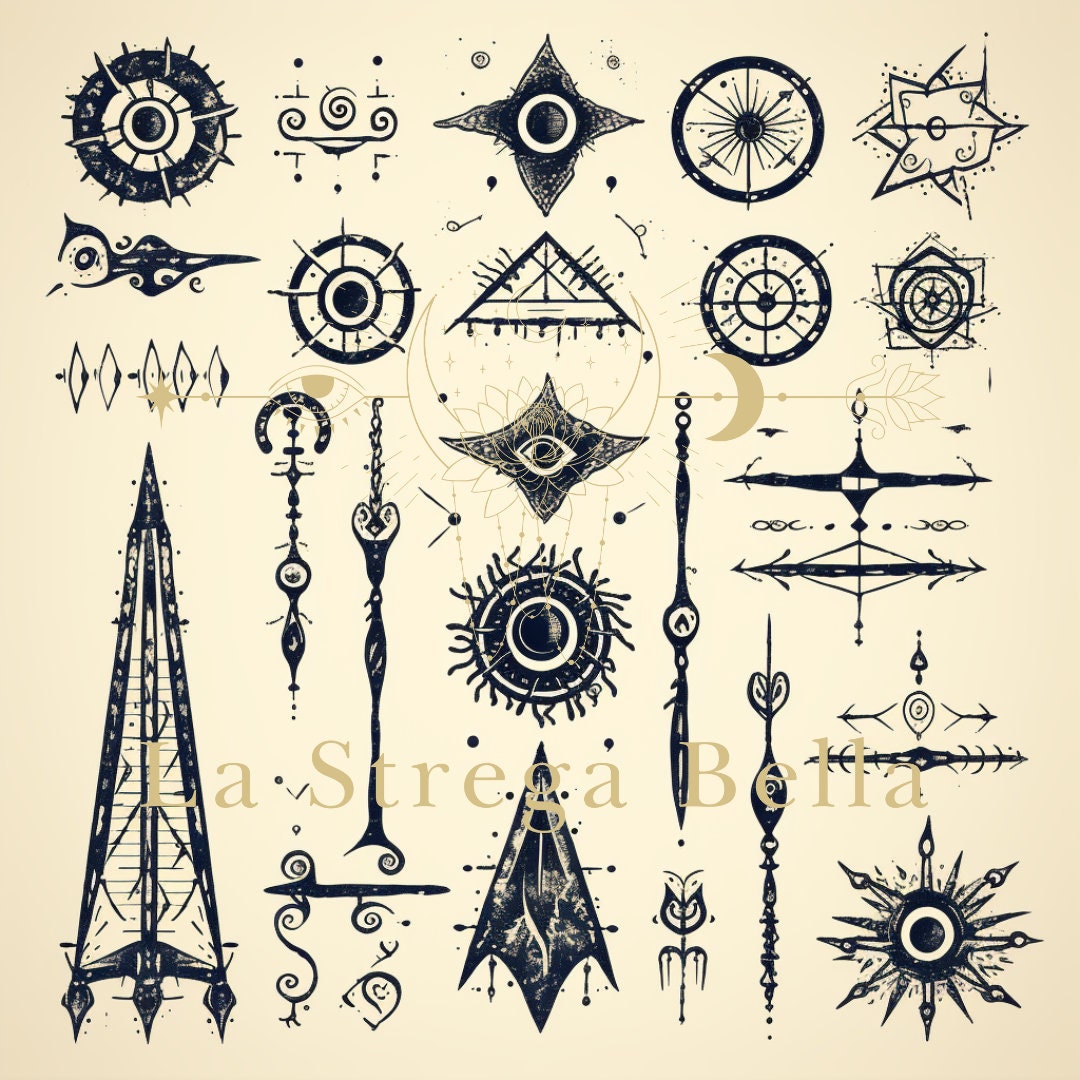 Ancient Wiccan Symbols, Witchcraft Symbols, Ancient Text, Book of ...