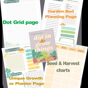 Garden Journal PRINTABLE DIGITAL Download PDF 12 Unique Pages Seed ...