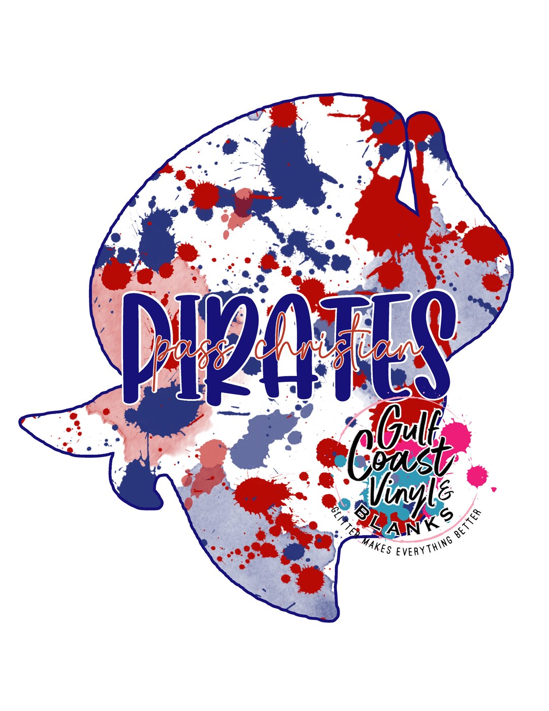 Pass Christian Pirates Sublimation Design Download - Etsy
