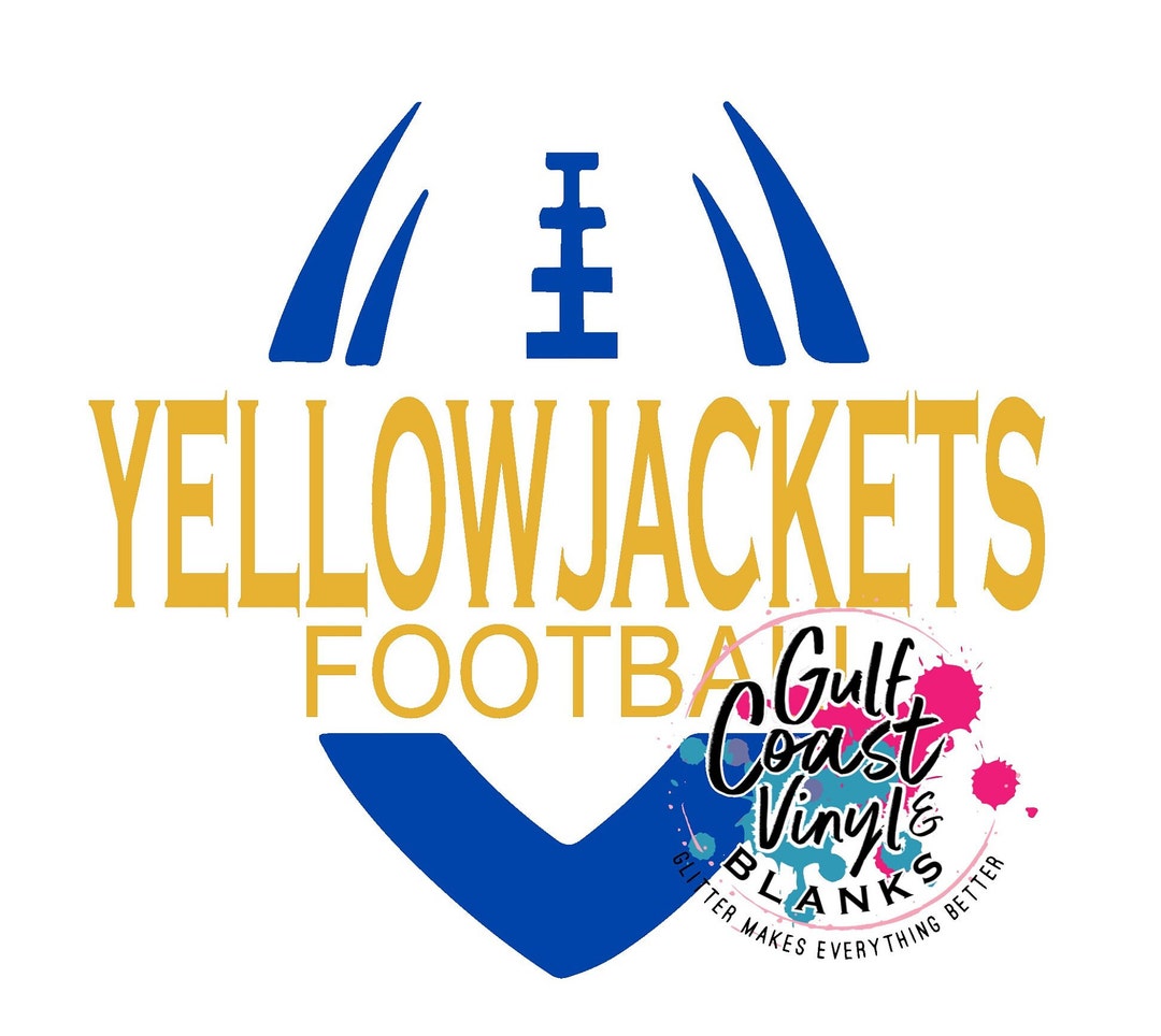 Yellowjackets Football Cut, Print, Sublimation PNG Digital Design ...
