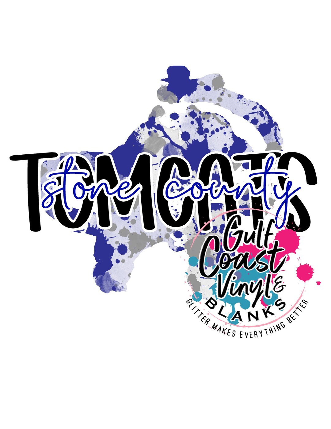 Stone County Tomcats Sublimation Digital Design - Etsy