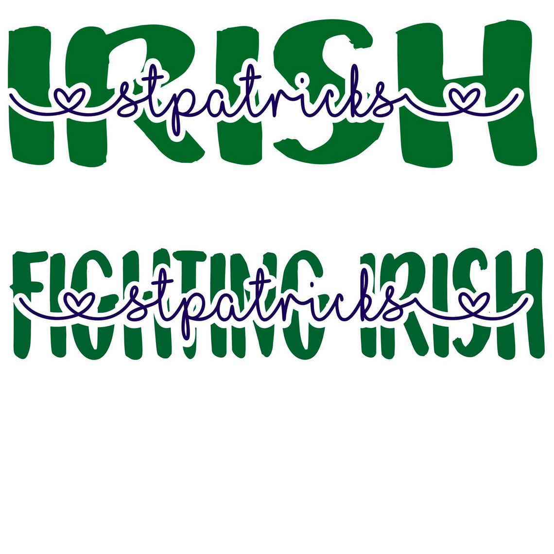 St Patricks Fighting Irish Svg Dxf Cut File - Etsy