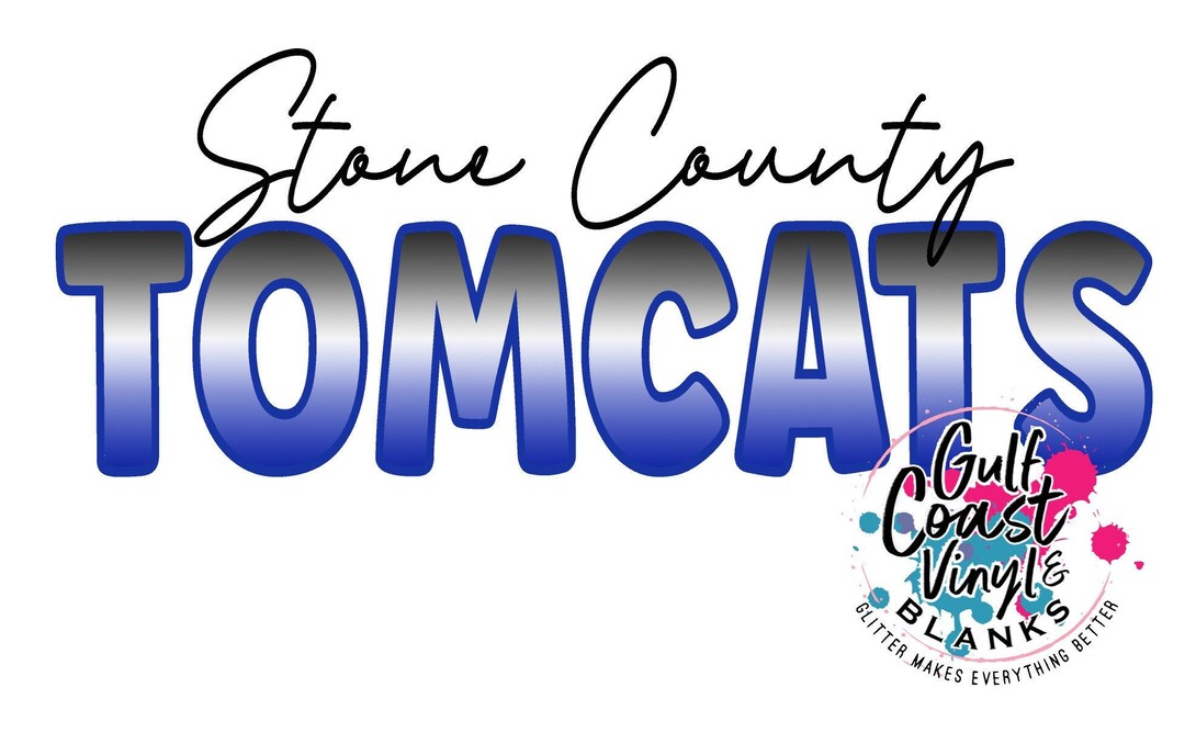 Stone County Tomcats Sublimation or Print Digital Design Download - Etsy