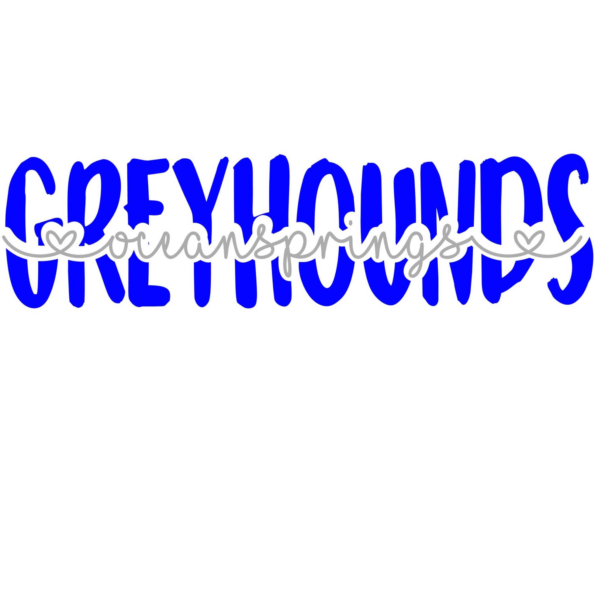 Ocean Springs Greyhounds Svg Dxf Cut File - Etsy
