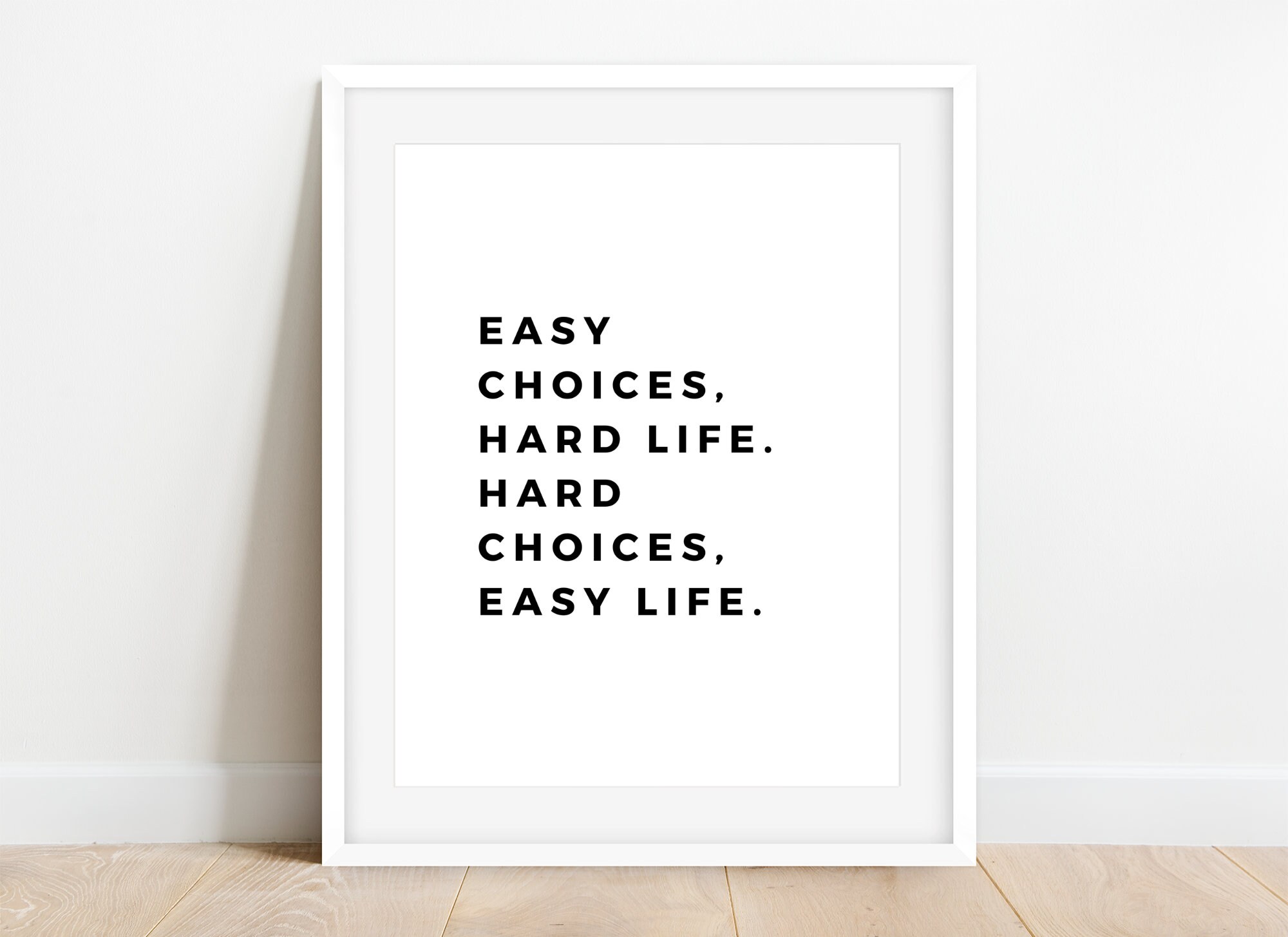 Life Choices | Digital Print | Printable for Bedroom, Office, Living ...